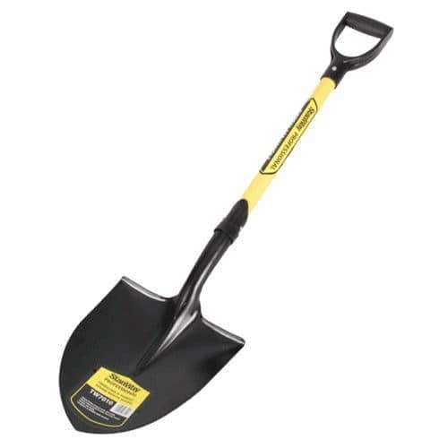 Stanway Round Mouth Fibreglass D Handle Spade 725mm - Promains