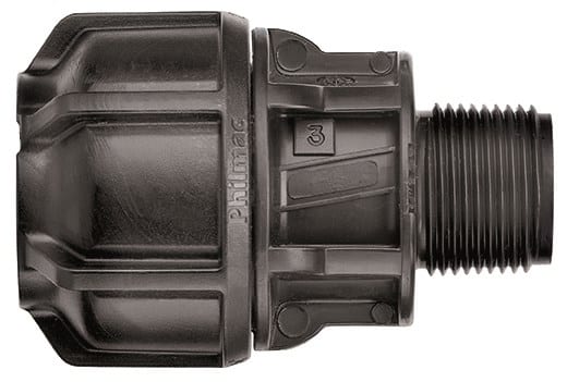 Philmac MDPE Male Coupler 63OD x 50mm BSP - Promains