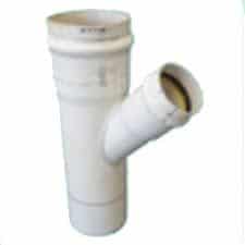 Solo PVC SN16 Junction Spigot/ Collar 300mm x 100mm x 45 deg - Promains