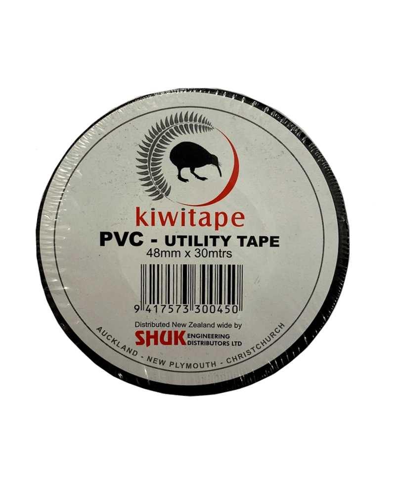 Kiwitape PVC Tape Black 48mm 30M - Promains