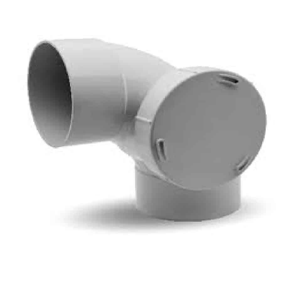 PVC DWV Inspection Bend 100mm x 88 deg - Promains