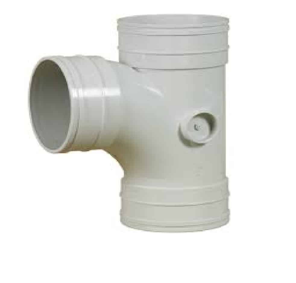 PVC DWV Junction 100mm x 88 deg - Promains