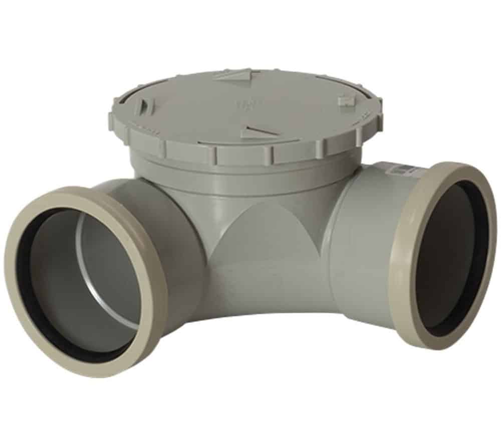 PVC DWV Access Bend RRJ 100mm x 88 deg - Promains